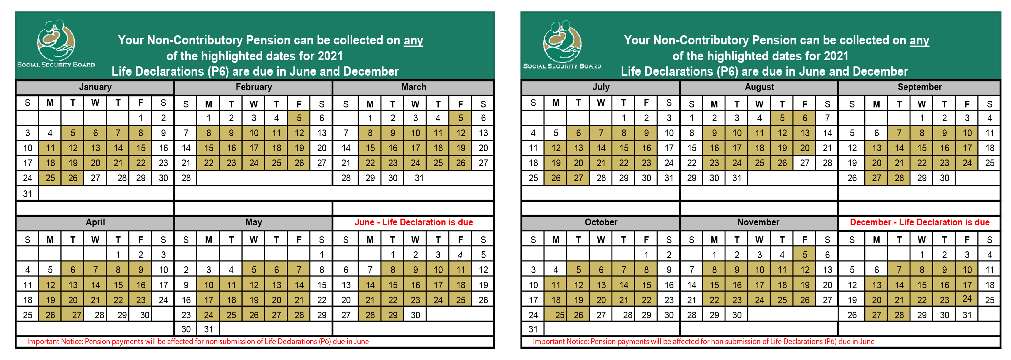 NCP Calendar 2021 01 Social Security Board Belize NCP Calendar 2021 01 Social Security Board Belize